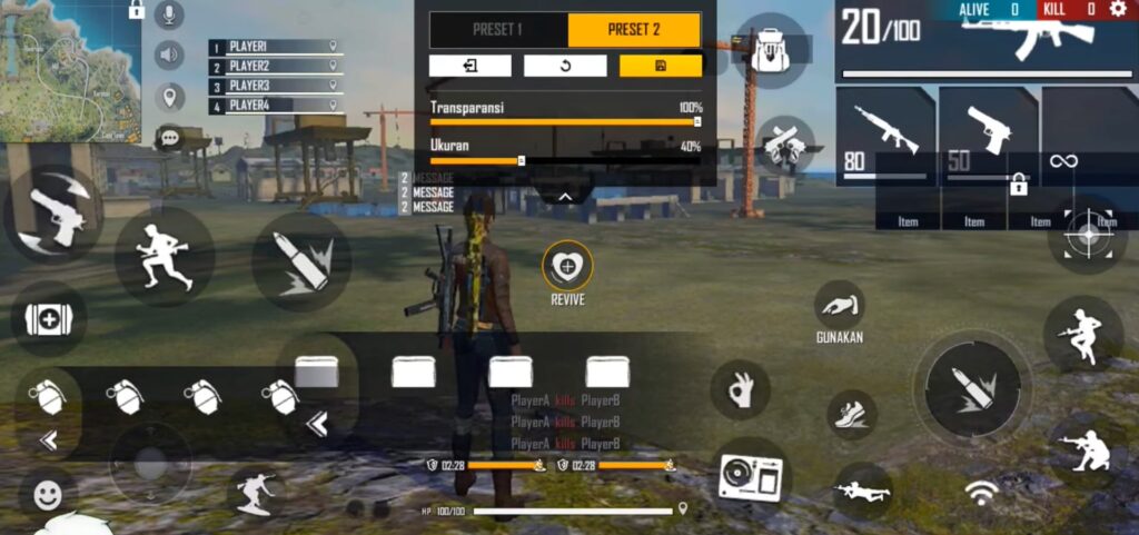 5+ Custom HUD FF 2 Jari Auto Headshot Terbaik 2023