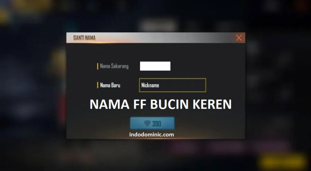 100+ Nama FF Bucin Keren dan Couple Terbaru 2023