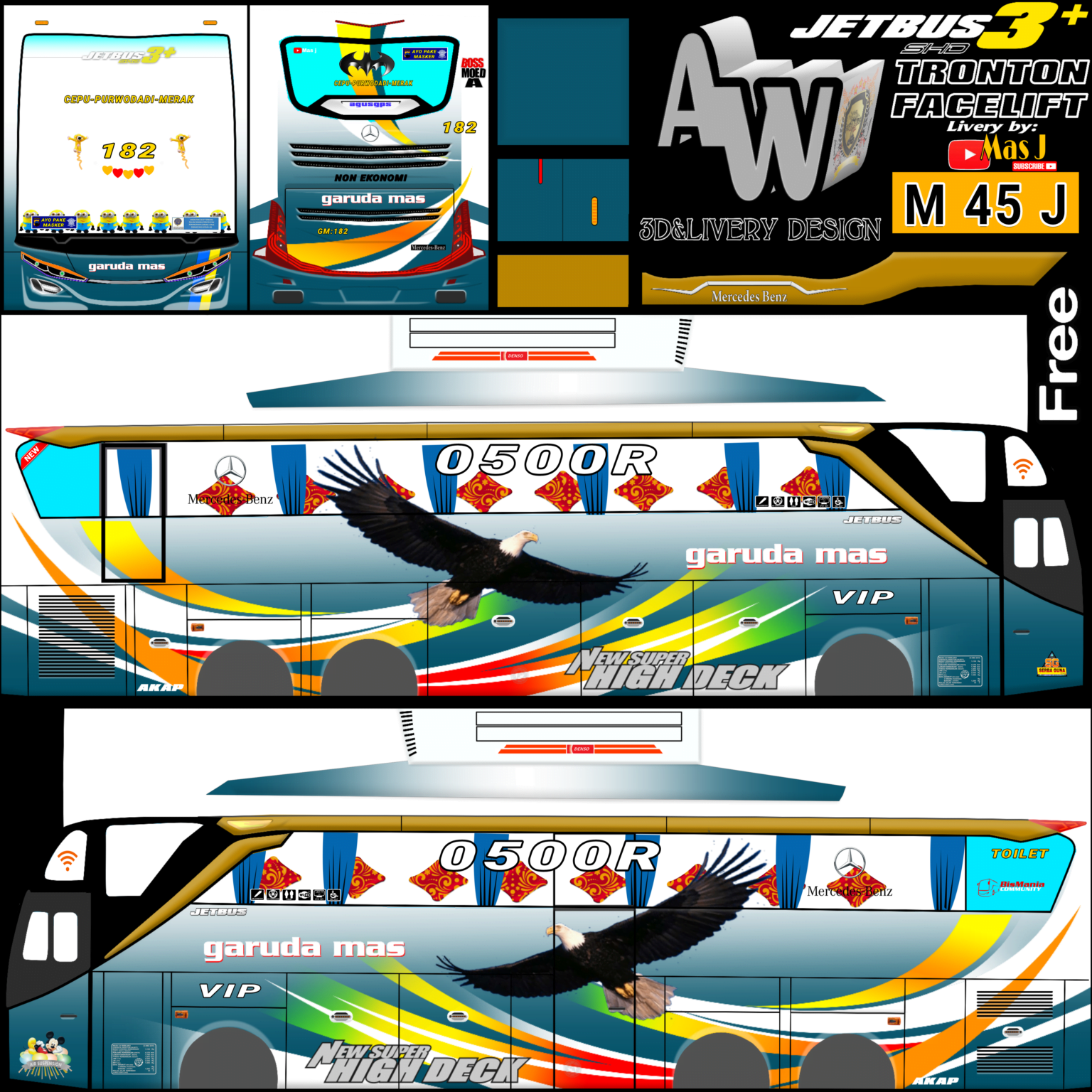 10+ Download Livery Bussid Garuda Mas