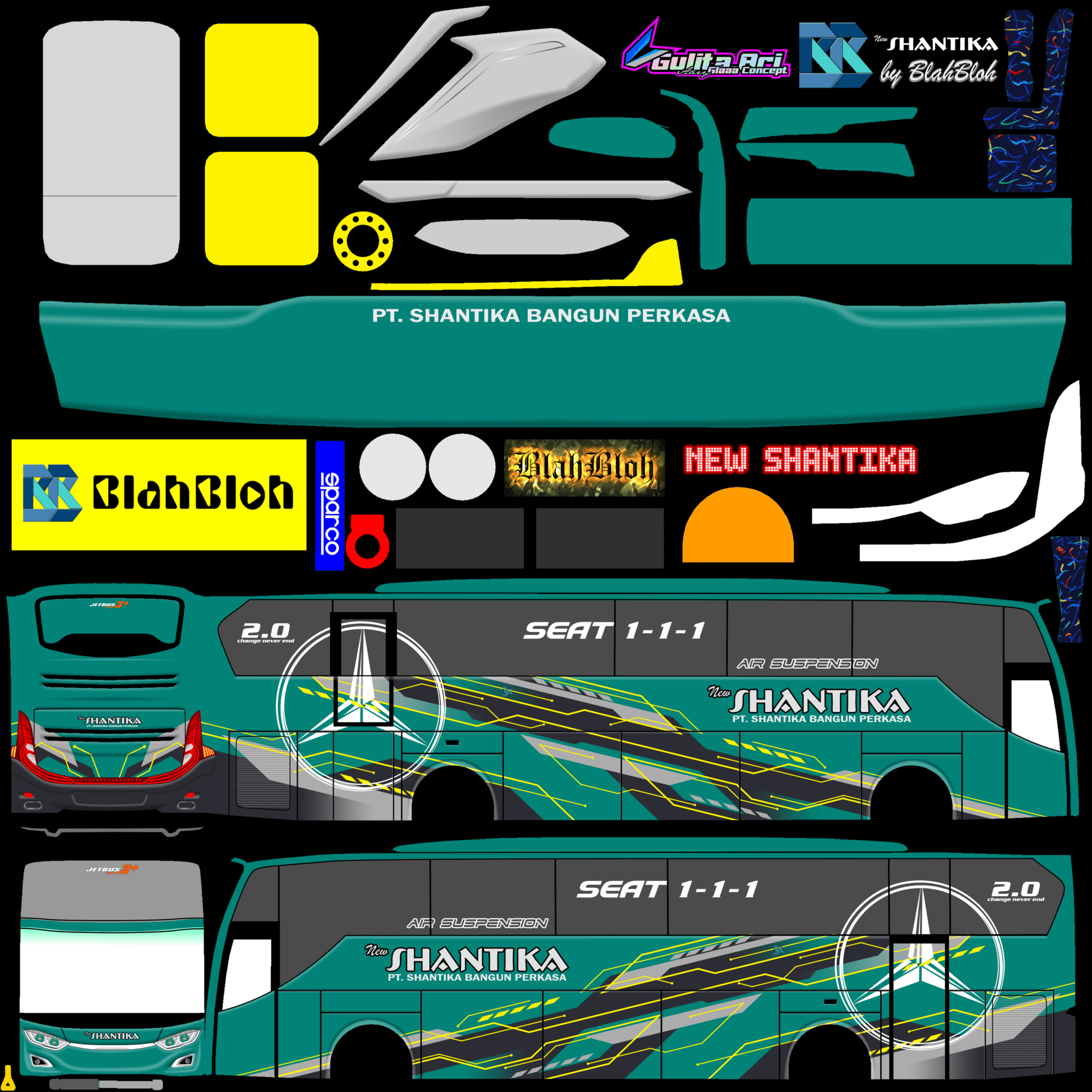 10+ Download Livery Bussid New Shantika