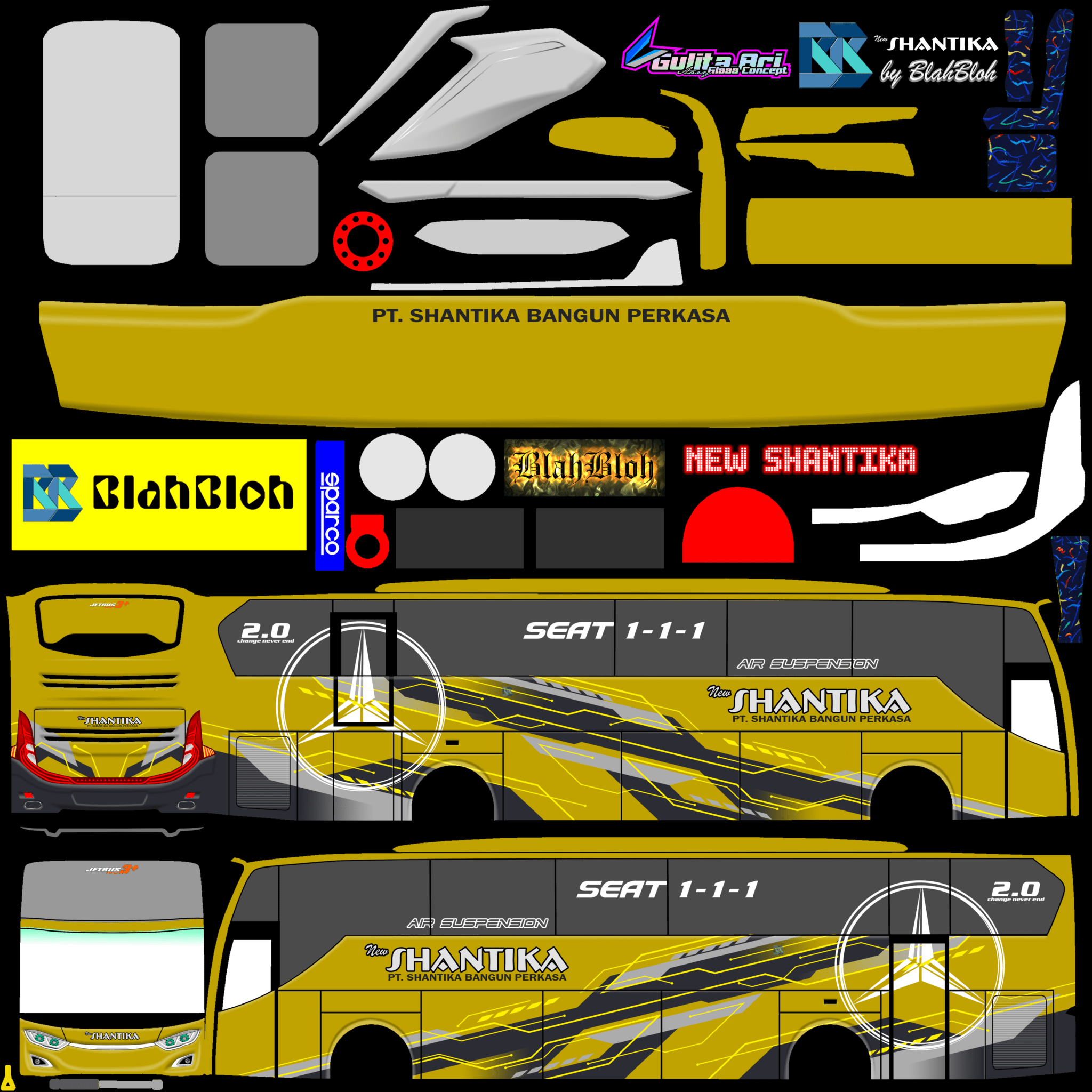 10+ Download Livery Bussid New Shantika