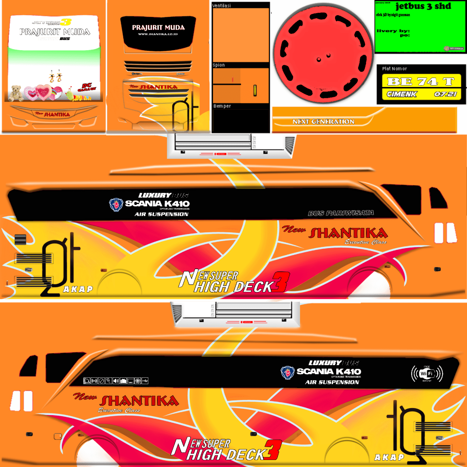 10+ Download Livery Bussid New Shantika