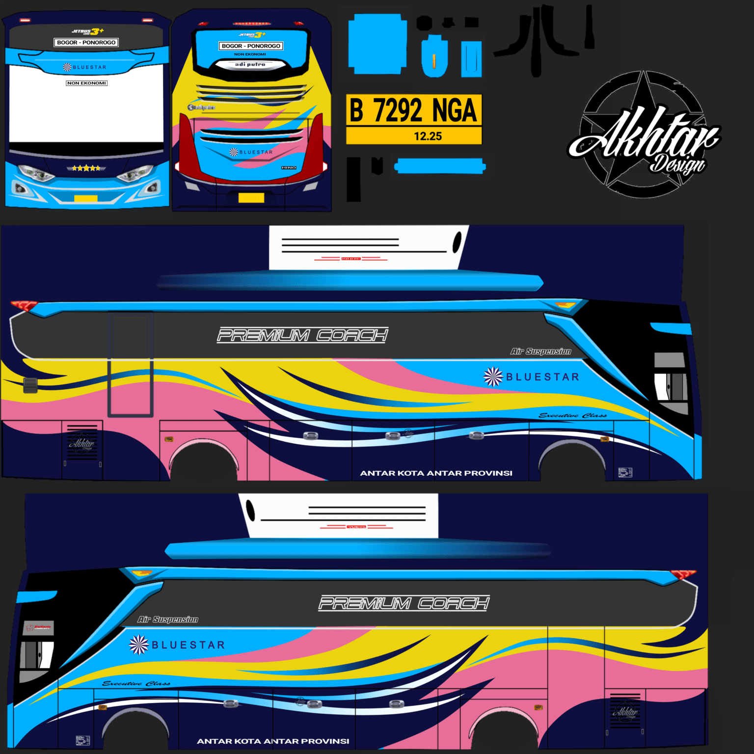 10+ Download Livery Bussid Blue Star