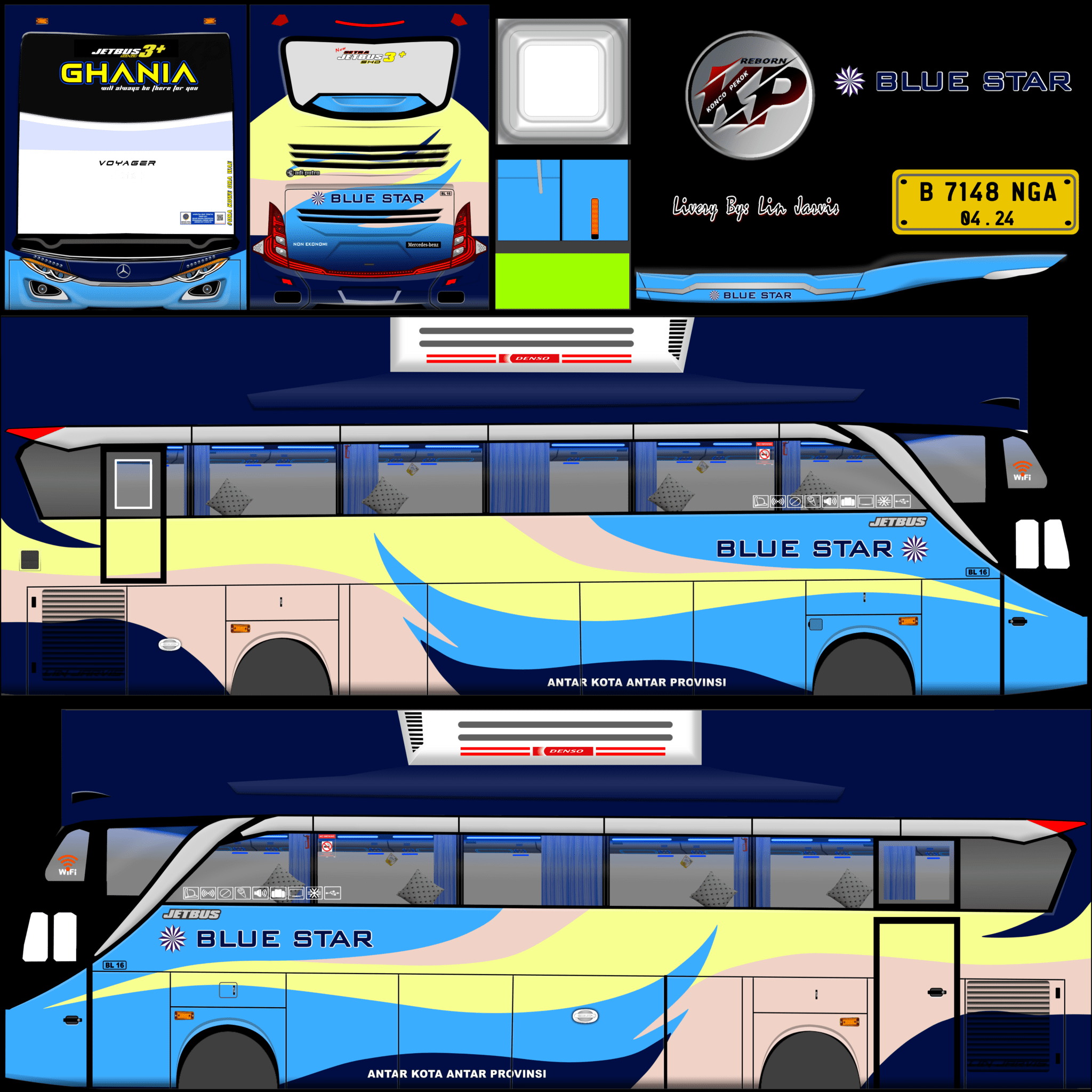 10+ Download Livery Bussid Blue Star