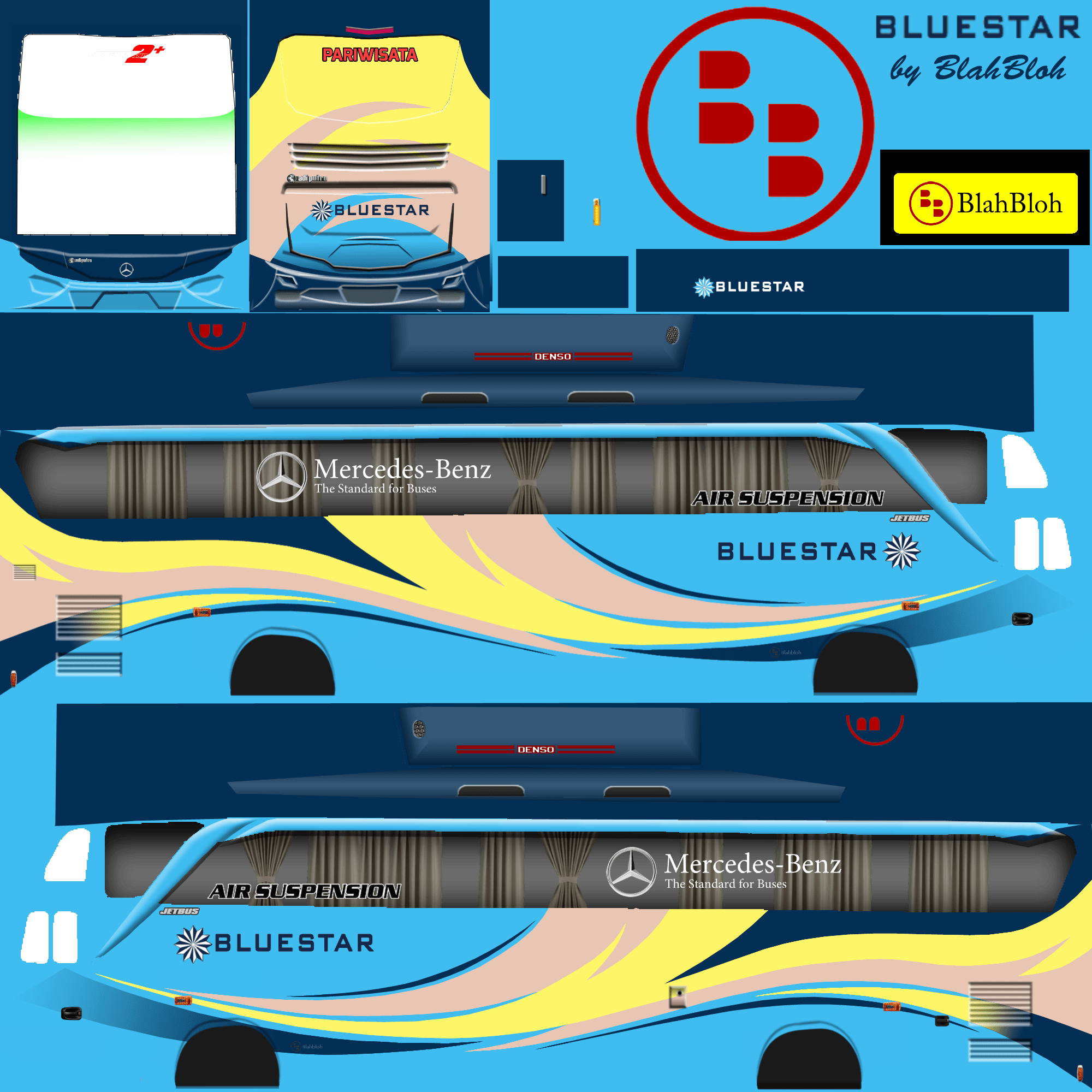 10+ Download Livery Bussid Blue Star