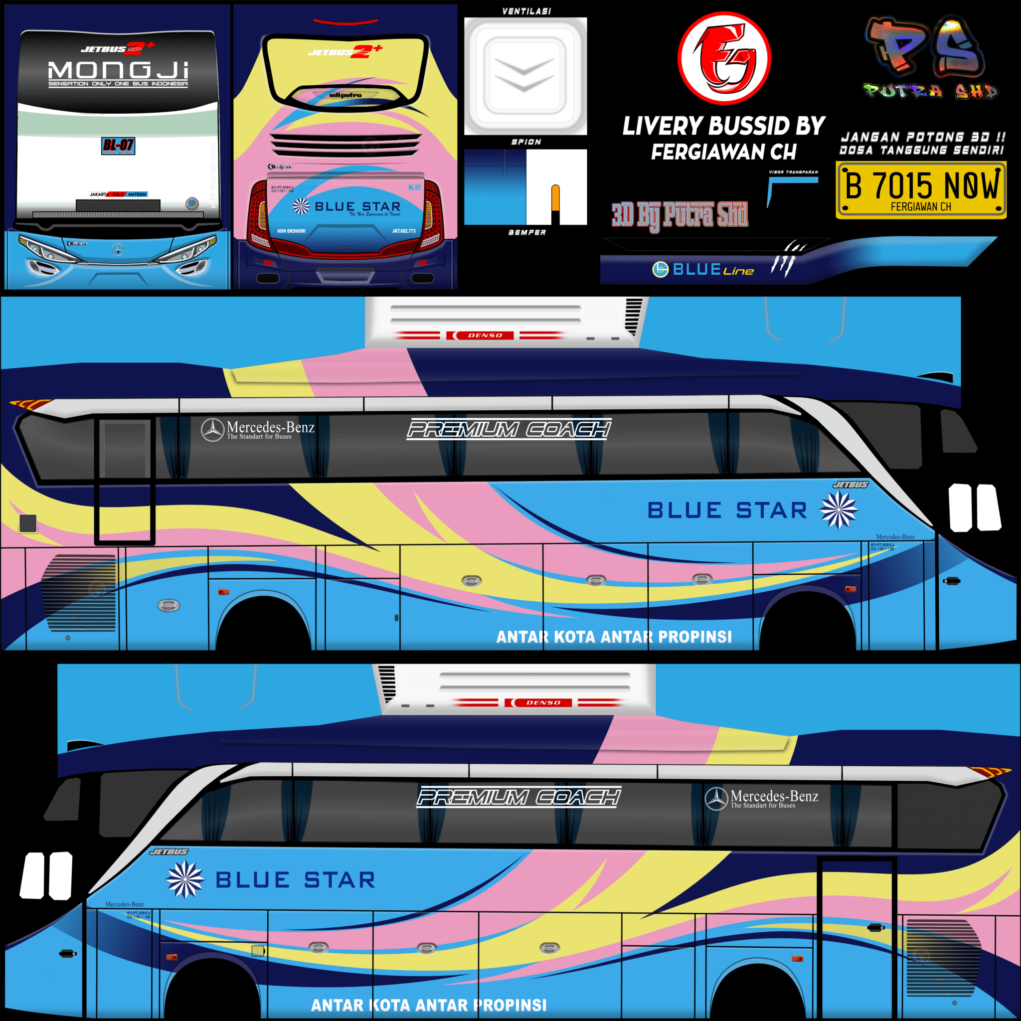 10+ Download Livery Bussid Blue Star