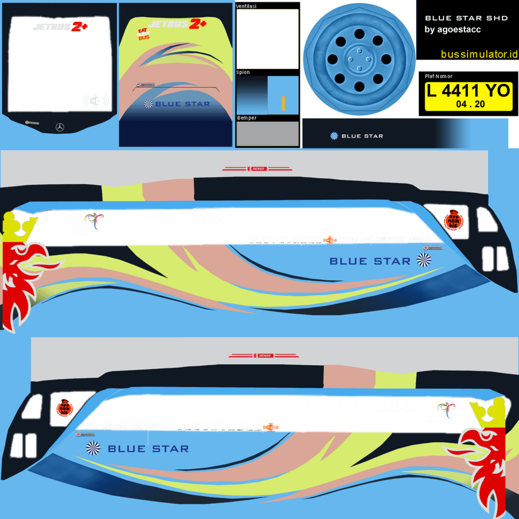 10+ Download Livery Bussid Blue Star