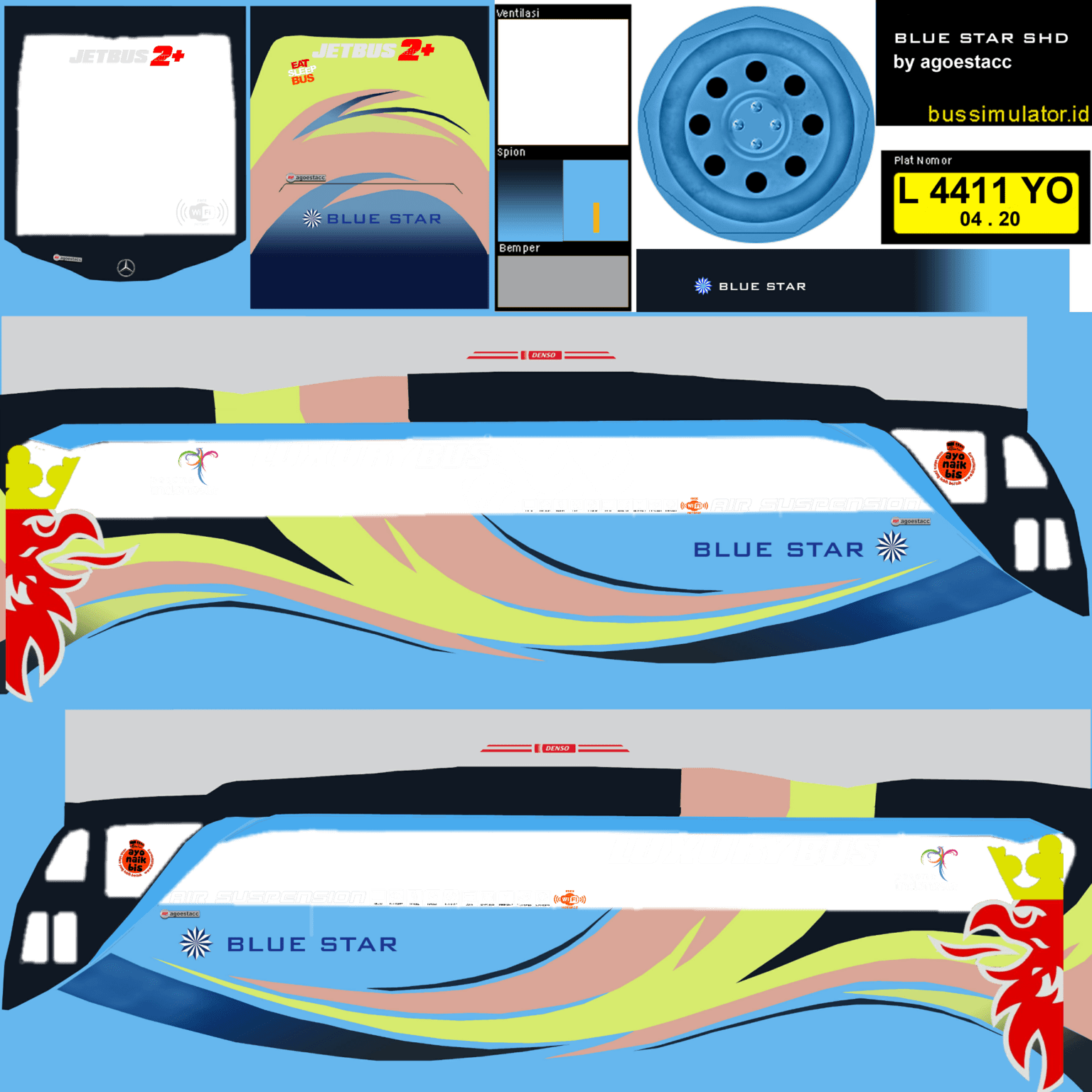 10+ Download Livery Bussid Blue Star