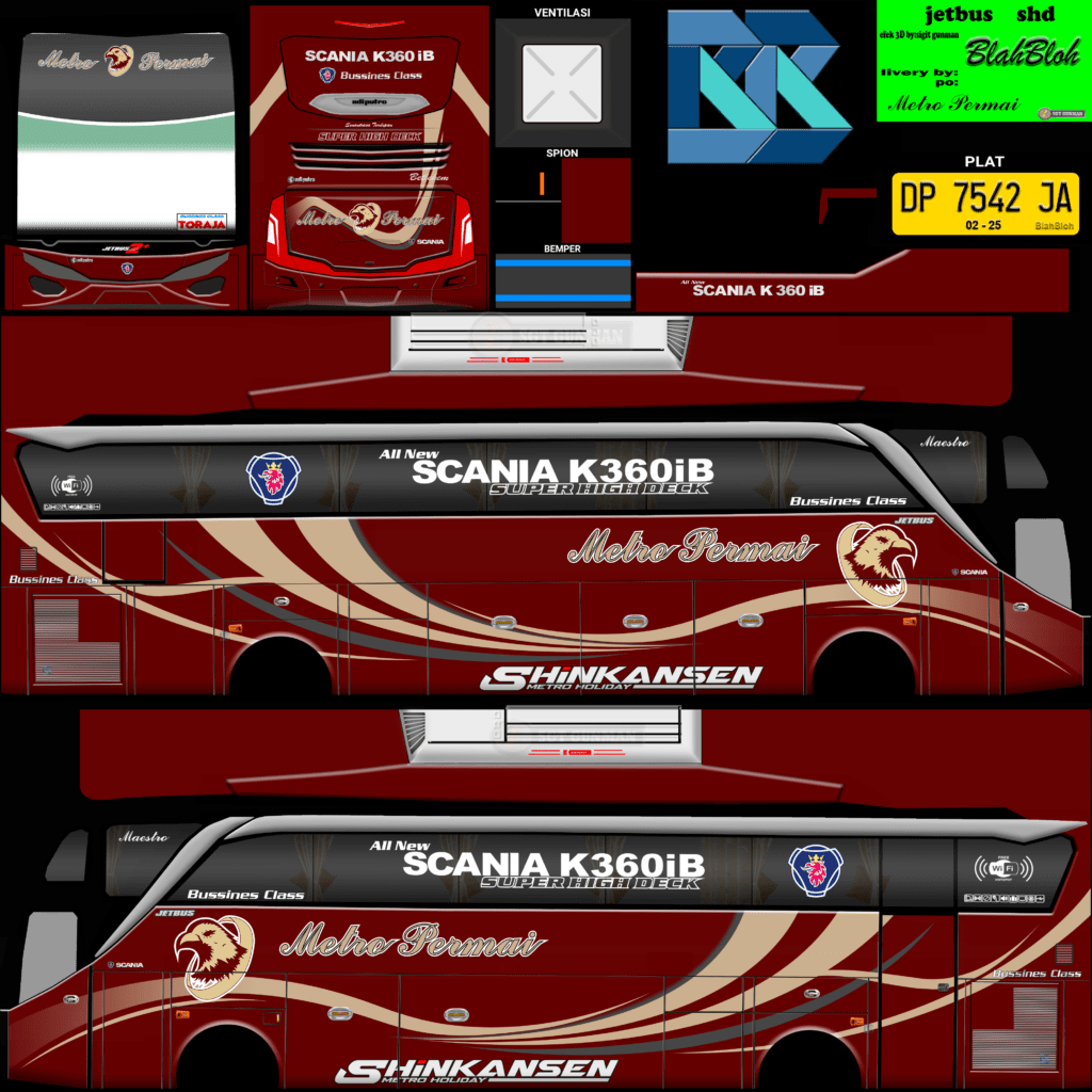 10+ Download Livery Bussid Metro Permai