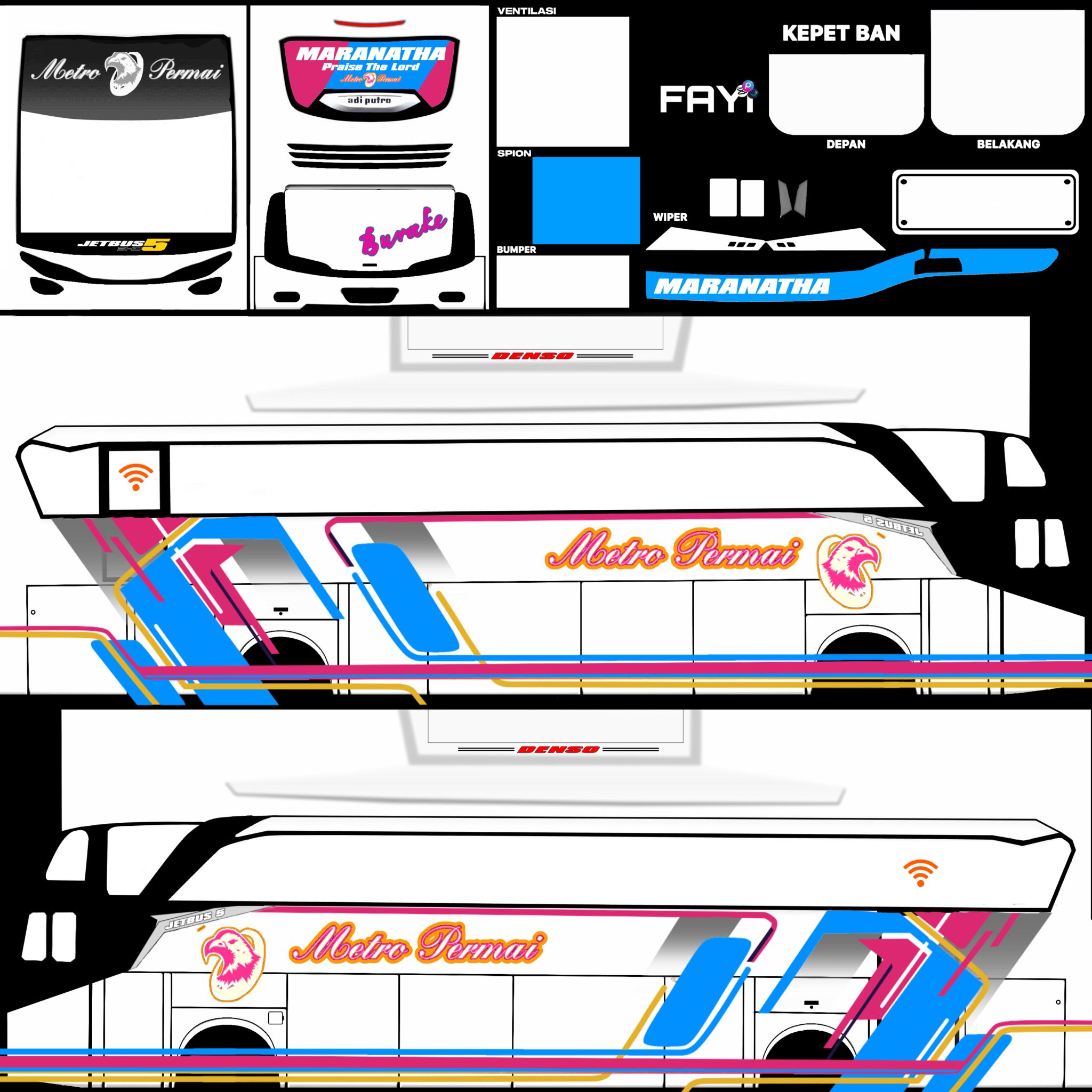 10+ Download Livery Bussid Metro Permai