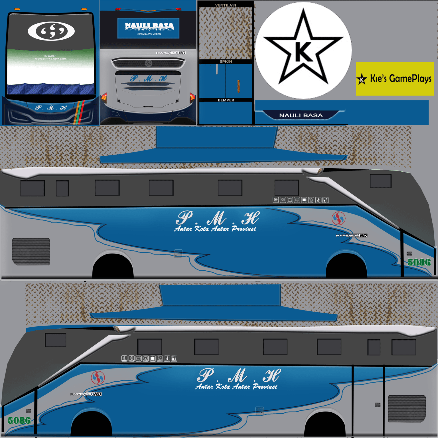 10+ Download Livery Bussid PMH ( Persatuan Motor Horas )