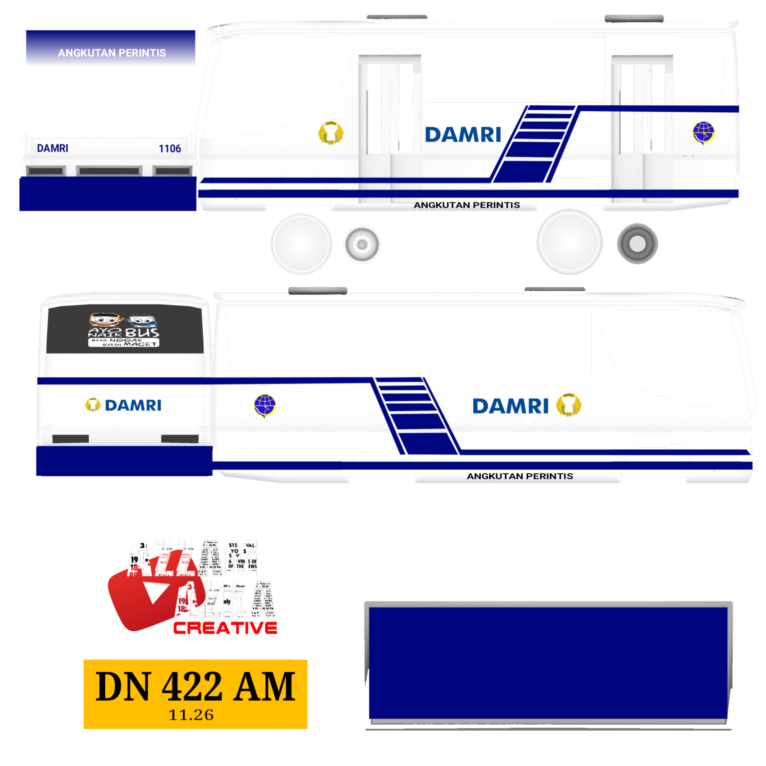 10+ Download Livery Bussid DAMRI