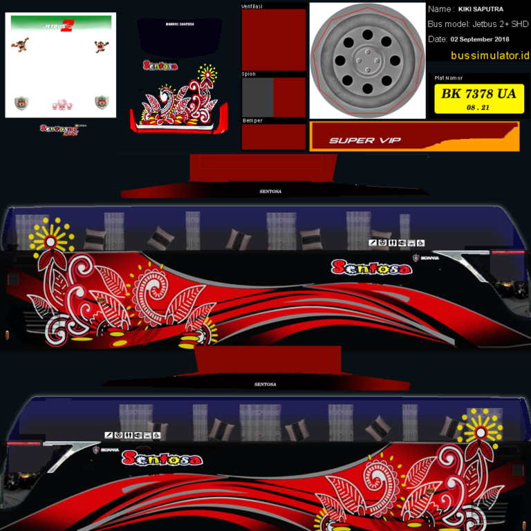 10+ Download Livery Bussid Sentosa Transport