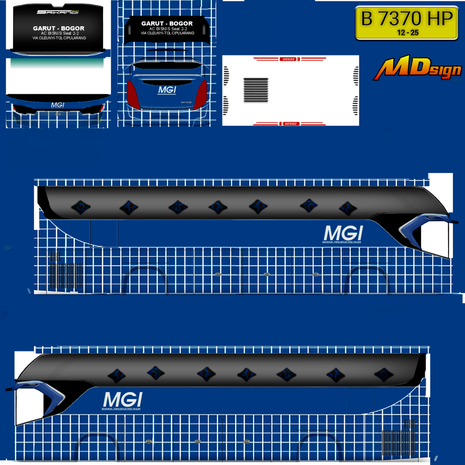 10+ Download Livery Bussid MGI ( Maya Gapura Intan )