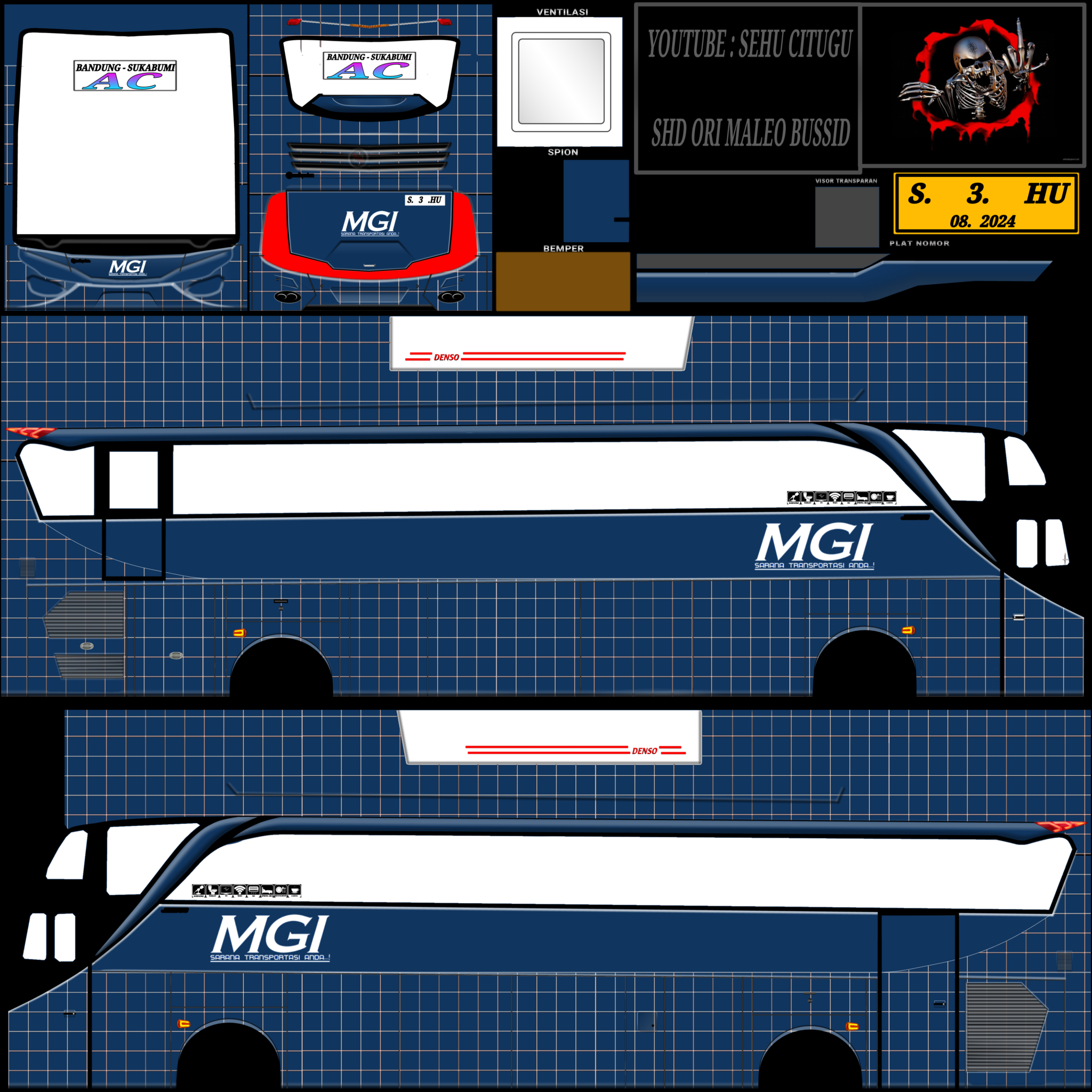10+ Download Livery Bussid MGI ( Maya Gapura Intan )