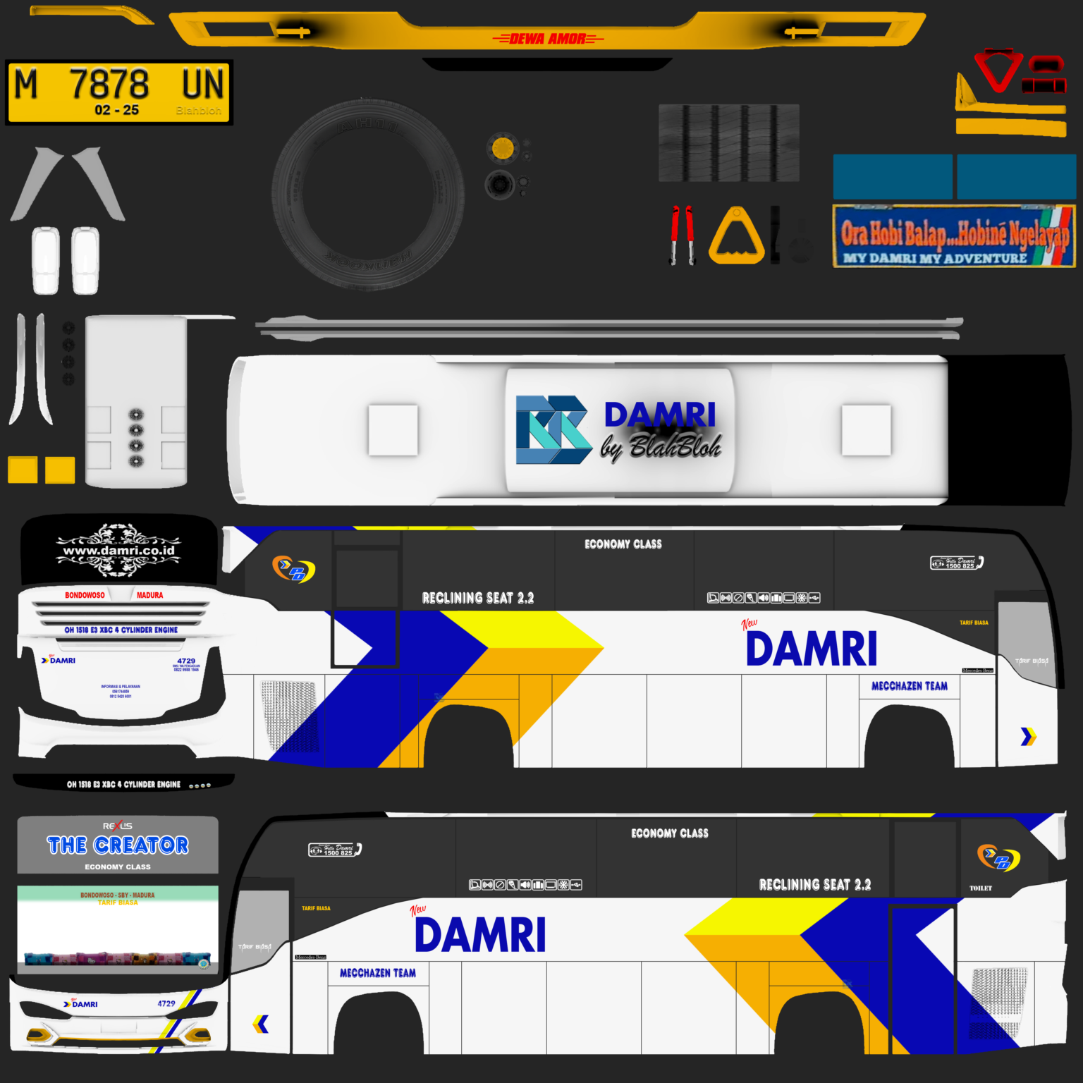 10+ Download Livery Bussid DAMRI