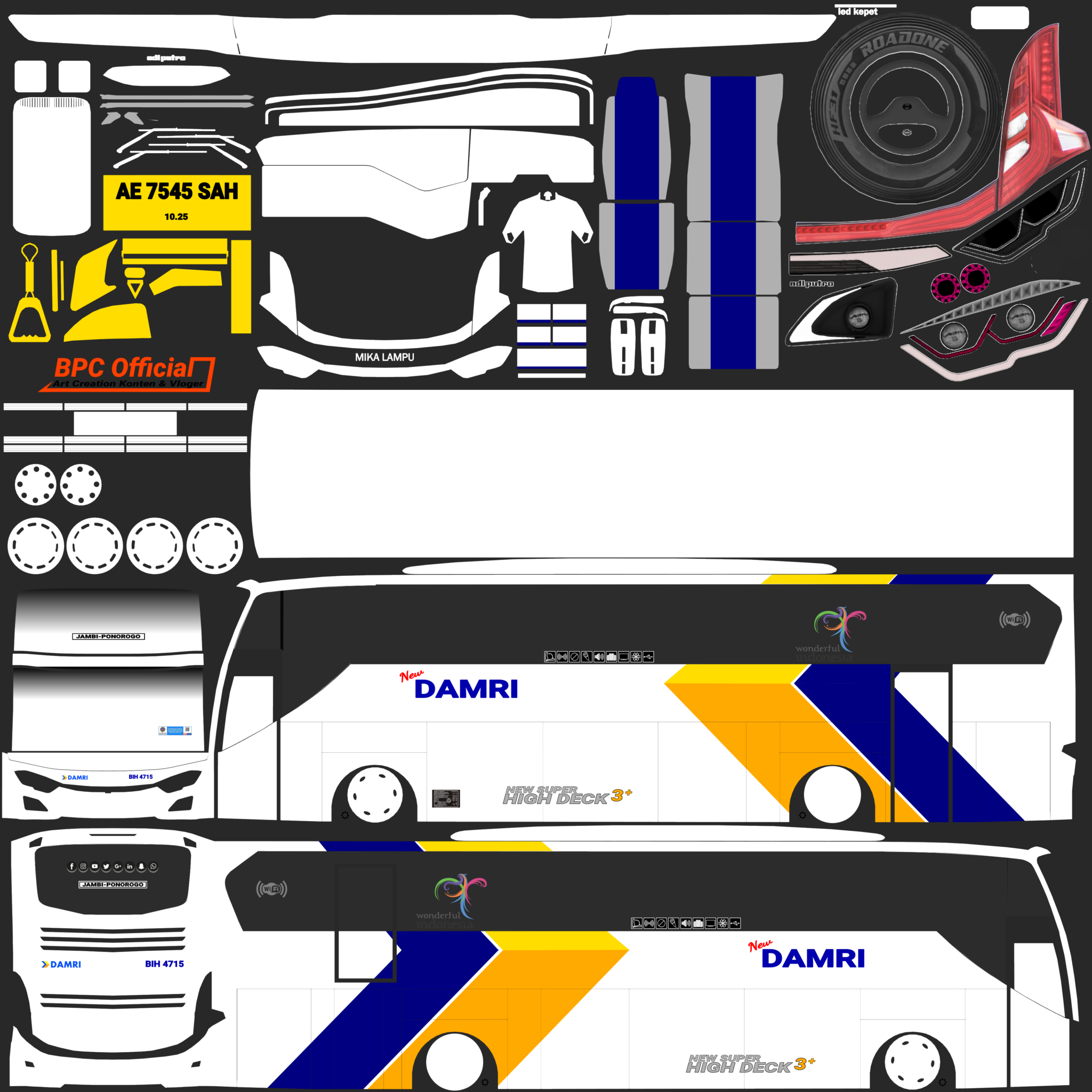 10+ Download Livery Bussid DAMRI