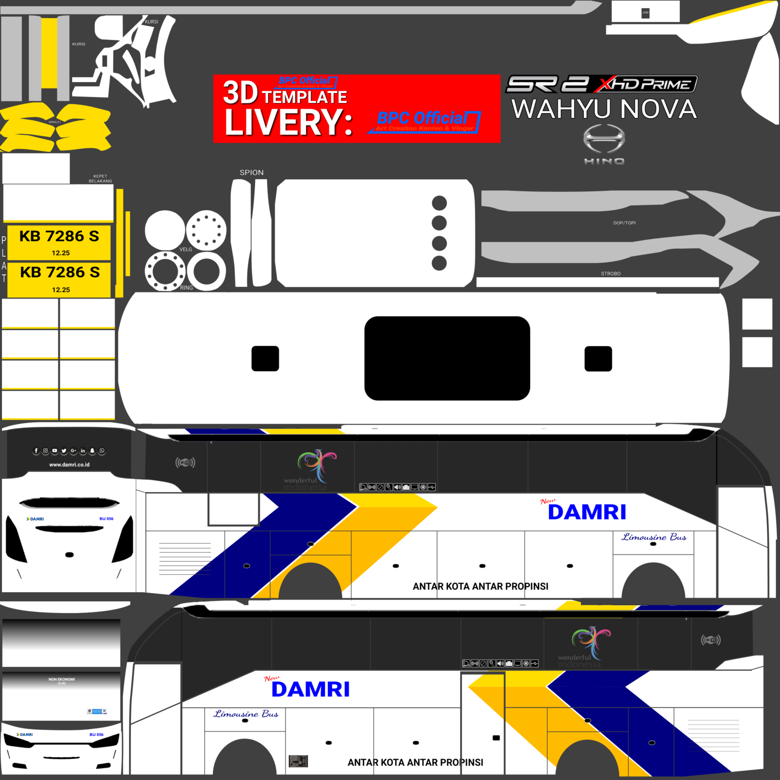 10+ Download Livery Bussid DAMRI